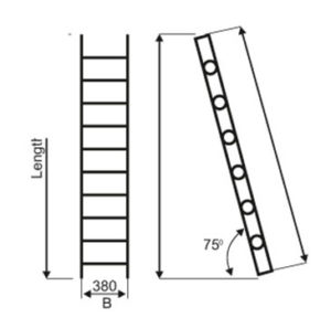 Aluminum Straight Ladder | Aluminium Single Ladder | Ladders